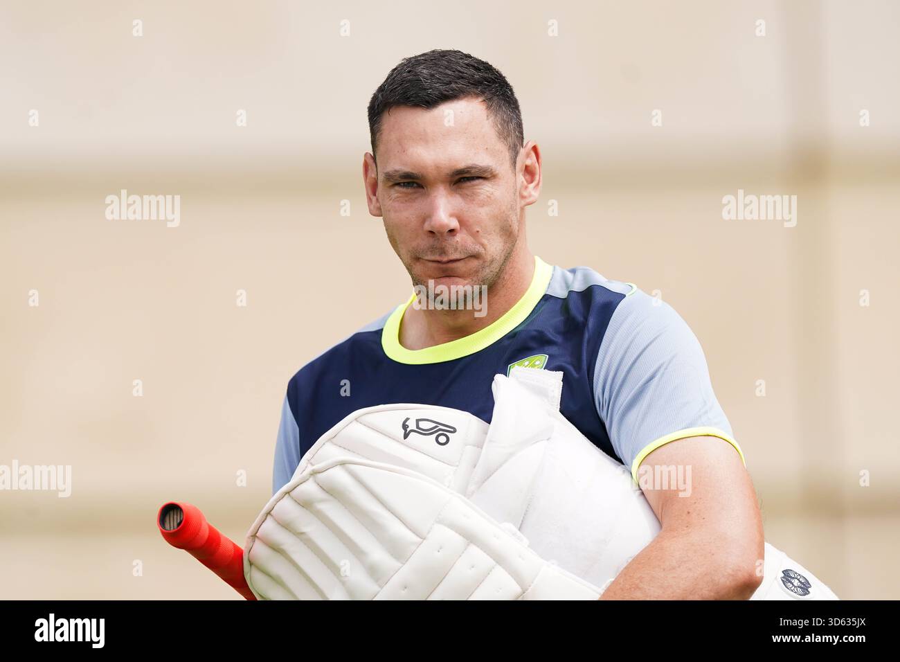 Australia's Scott Boland during a nets session at the Optus Stadium ...