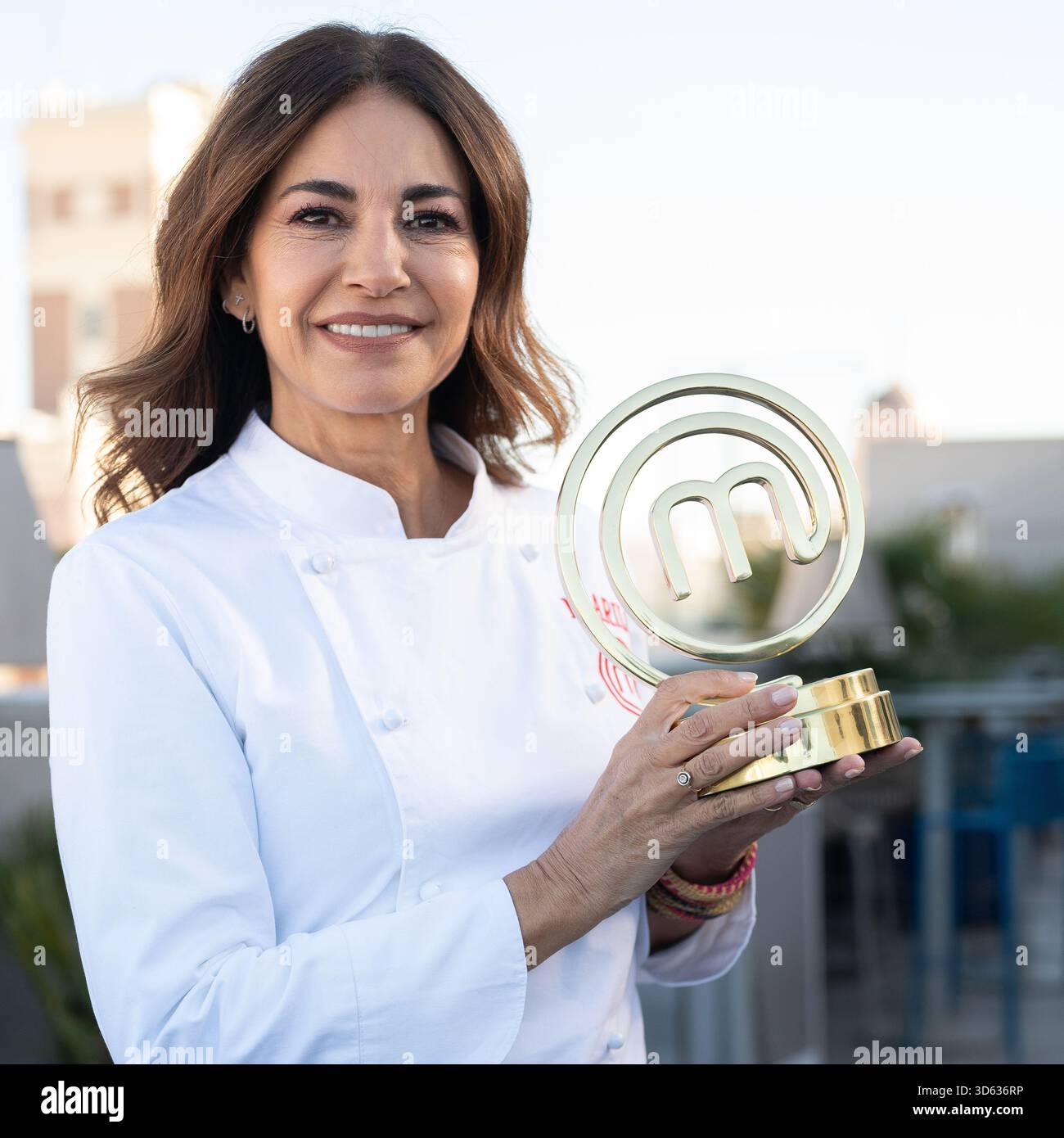 Marilo Montero poses during the junket after winning 'MasterChef Celebrity 10', on November 18 ...