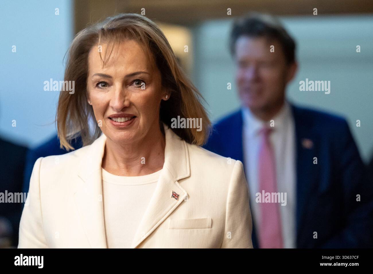 London, UK. 18 November 2025. Sarah Pochin, Reform UK MP for Runcorn ...