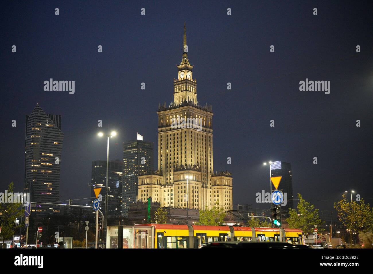 The Palace of Culture is seen in Warsaw, Poland on 16 November, 2025 ...