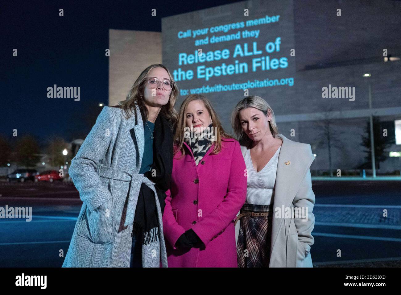 Annie Farmer, from left, Liz Stein and Danielle Bensky pose for a photo ...