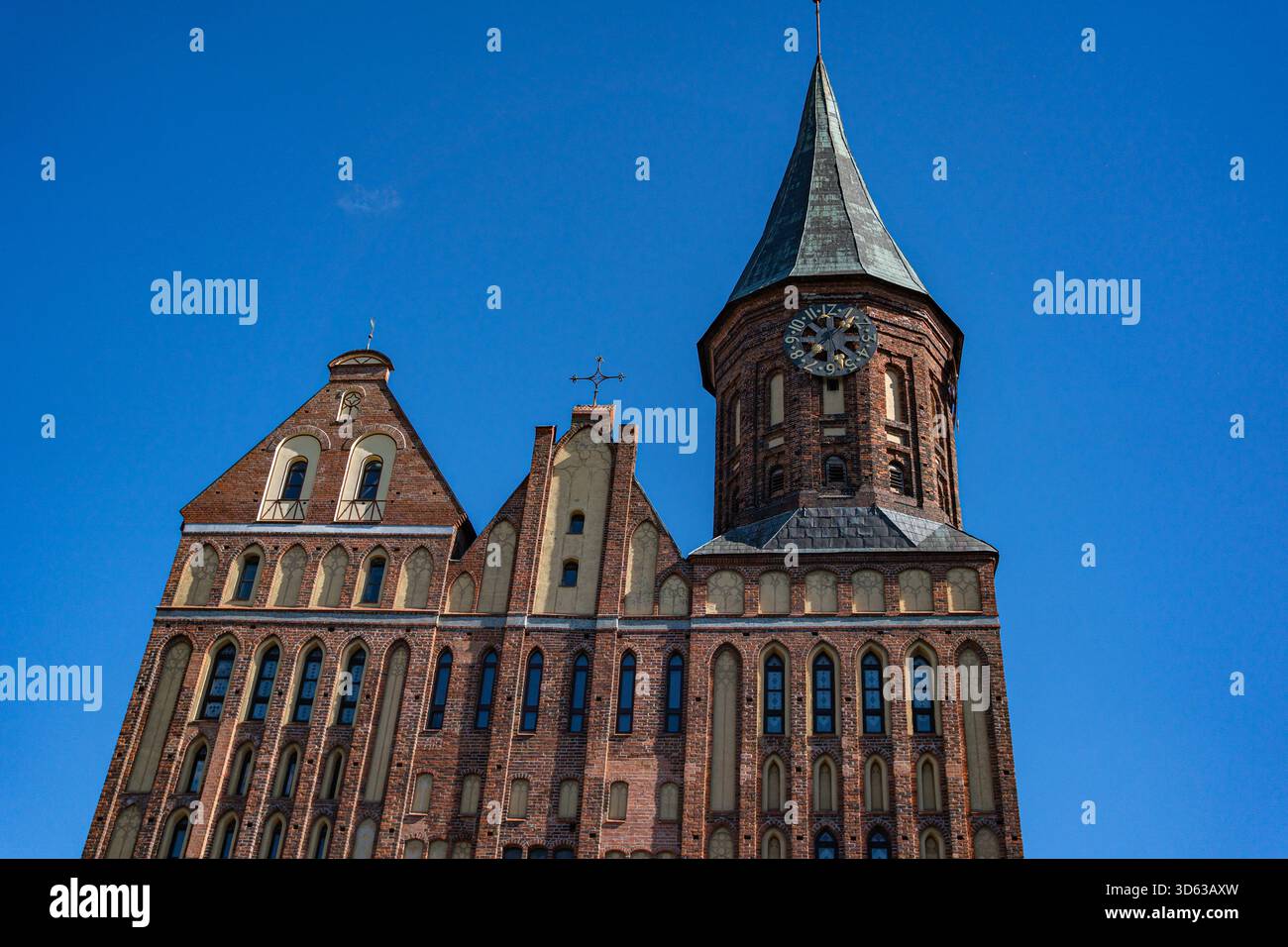 Historic cathedral with a tall tower and medieval architecture set ...