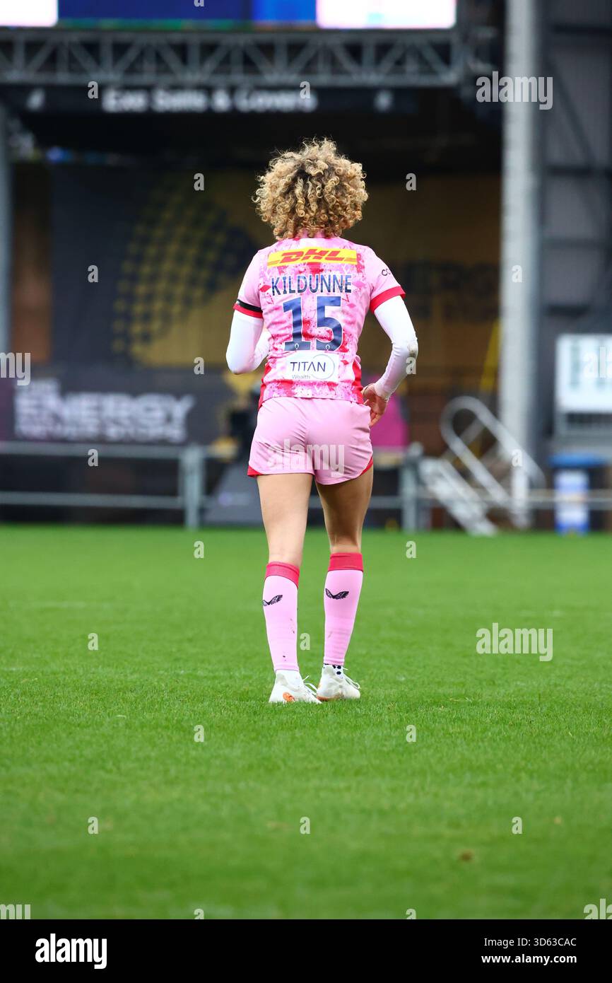 Exeter, Devon, UK. 16th November, 2025. PWR Premiership Women’s rugby ...