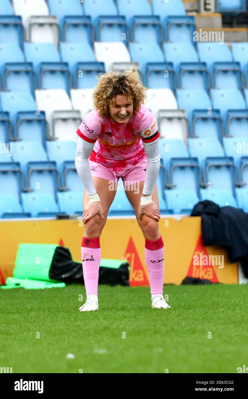 Exeter, Devon, UK. 16th November, 2025. PWR Premiership Women’s rugby ...