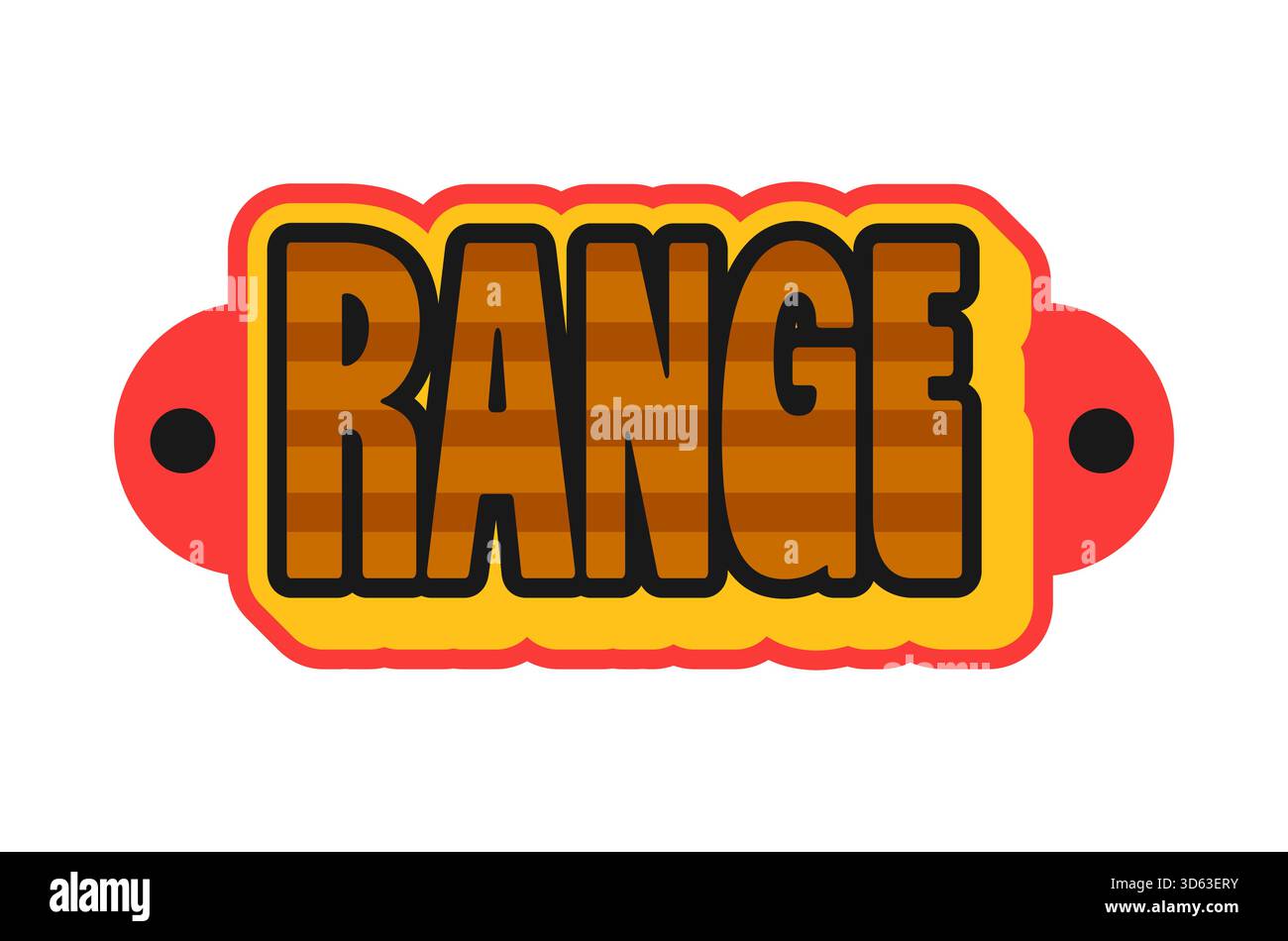 Range western and Wild West Y2K groovy sticker. Western country culture ...