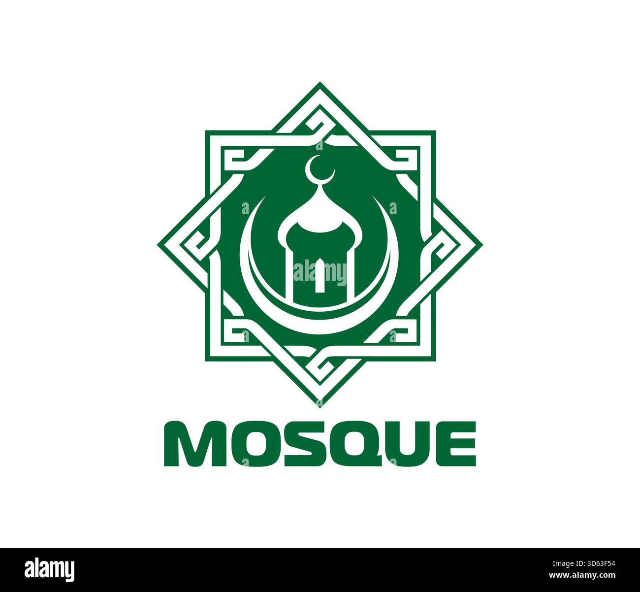 Islamic muslim mosque spiritual icon or sign. Muslim Quran spiritual ...