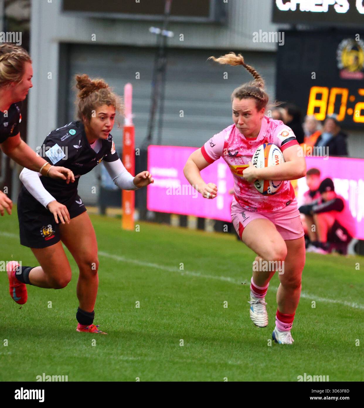 Exeter, Devon, UK. 16th Nov, 2025. PWR Premiership Women's rugby Exeter ...