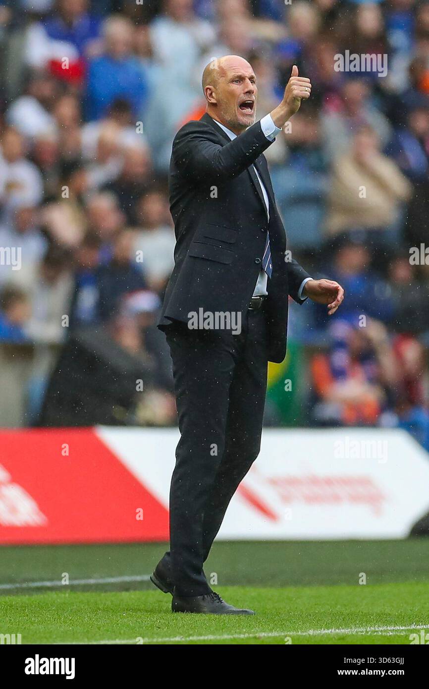 Glasgow Rangers Philippe Clement gestures during the Glasgow Rangers FC ...