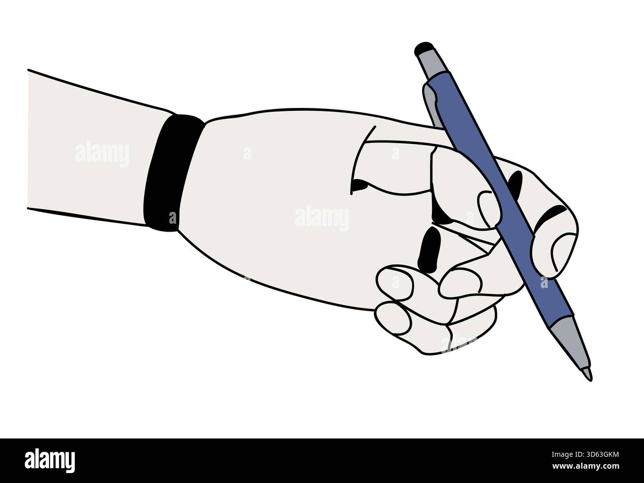 Mechanical robot arm holding Stock Vector Images - Alamy