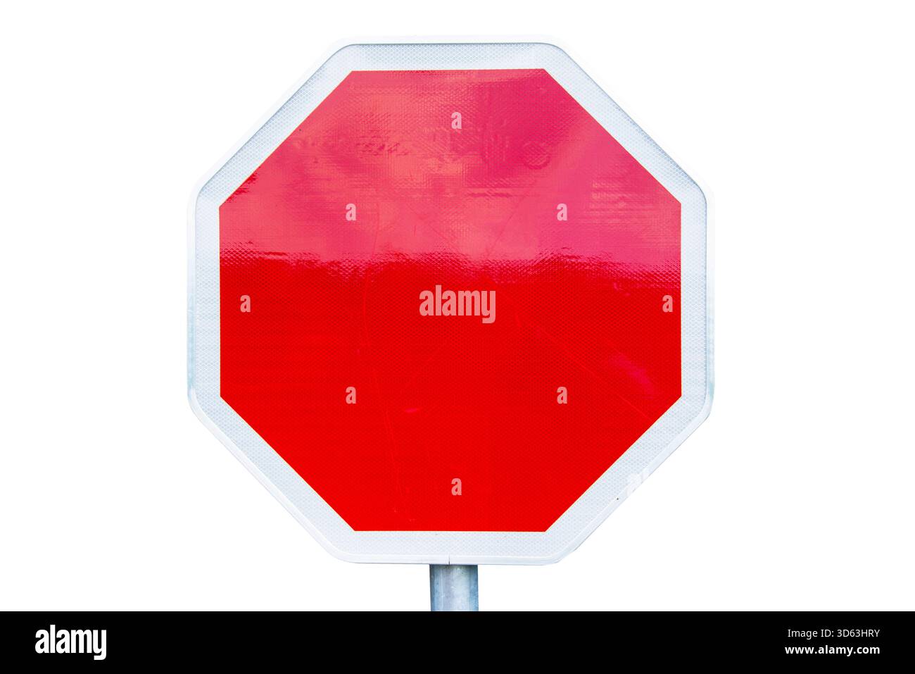 Blank Stop road sign photo isolated on white background, cut out Stock ...