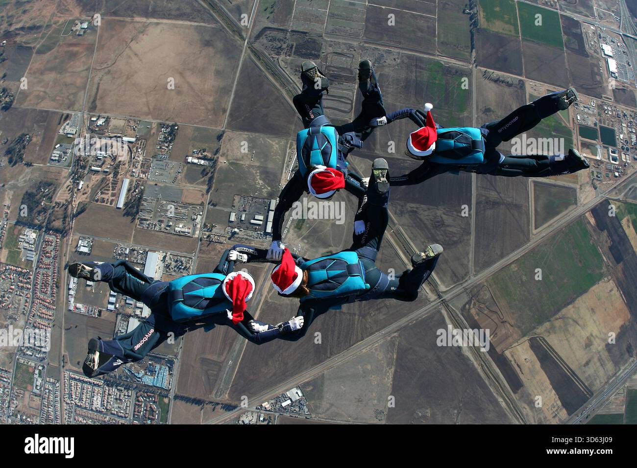 Christmas Skydive over Perris Valley Stock Photo - Alamy