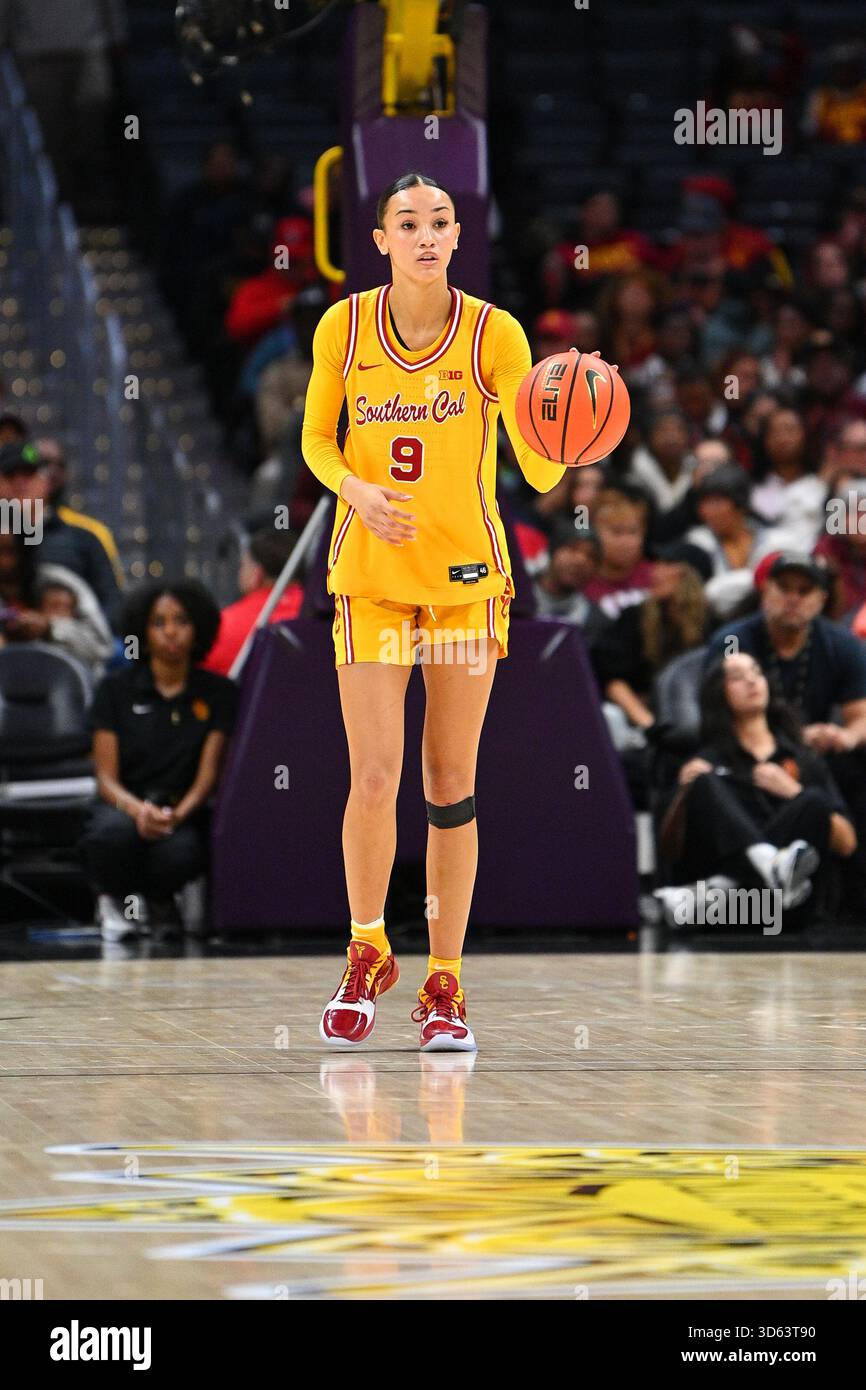 LOS ANGELES, CA - NOVEMBER 15: USC Trojans guard Jazzy Davidson (9 ...