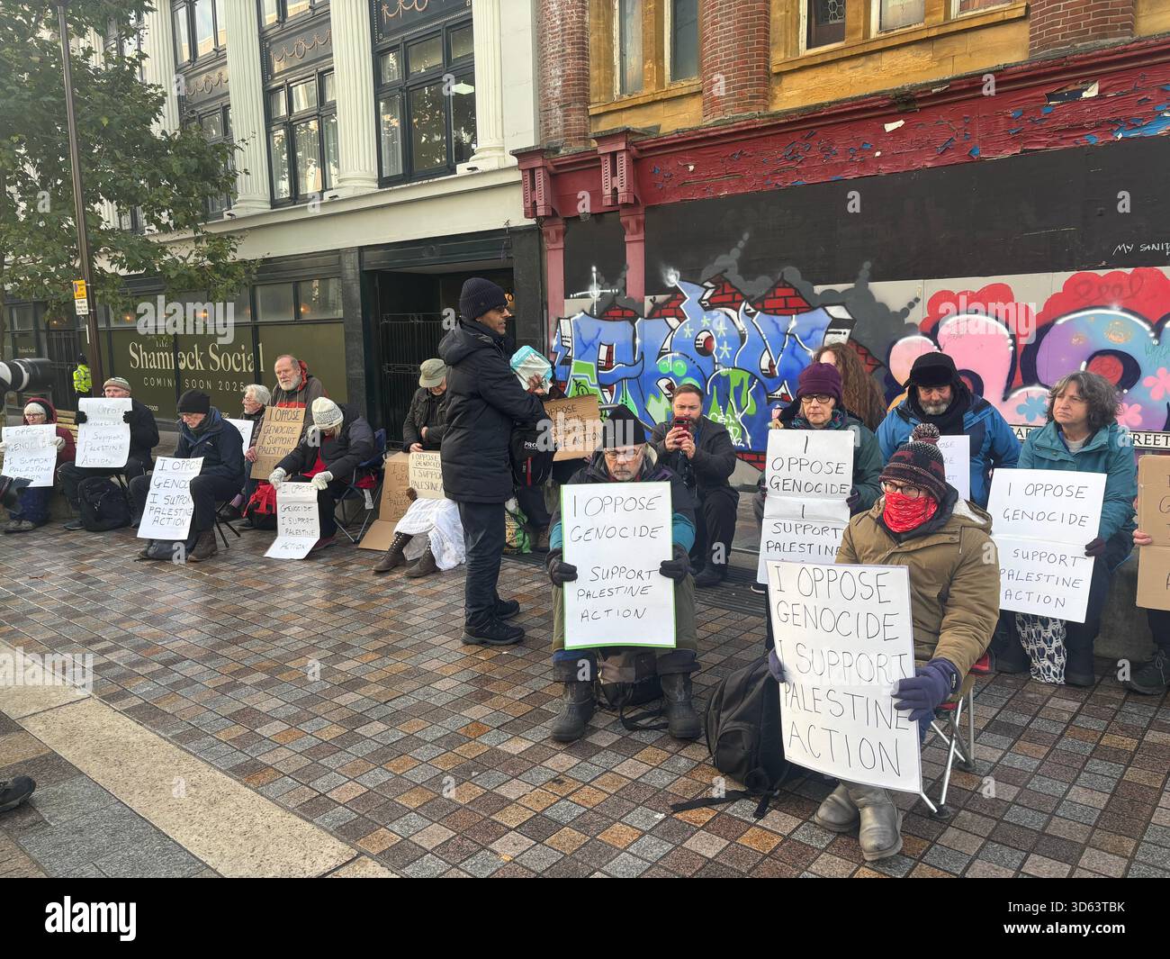 People take part in a protest in support of Palestine Action in ...