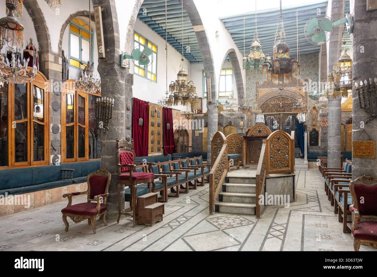 Illustration of the Elfrange Synagogue, also known as the Faranj or ...