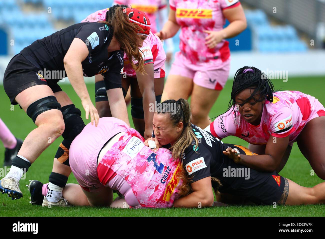 Exeter, Devon, UK. 16th November, 2025. PWR Premiership Women’s rugby ...