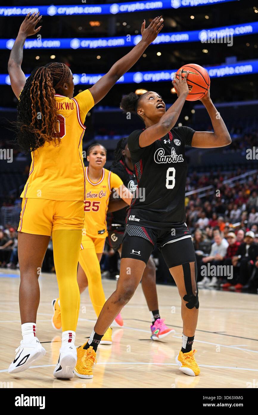 LOS ANGELES, CA - NOVEMBER 15: South Carolina Gamecocks forward Joyce ...