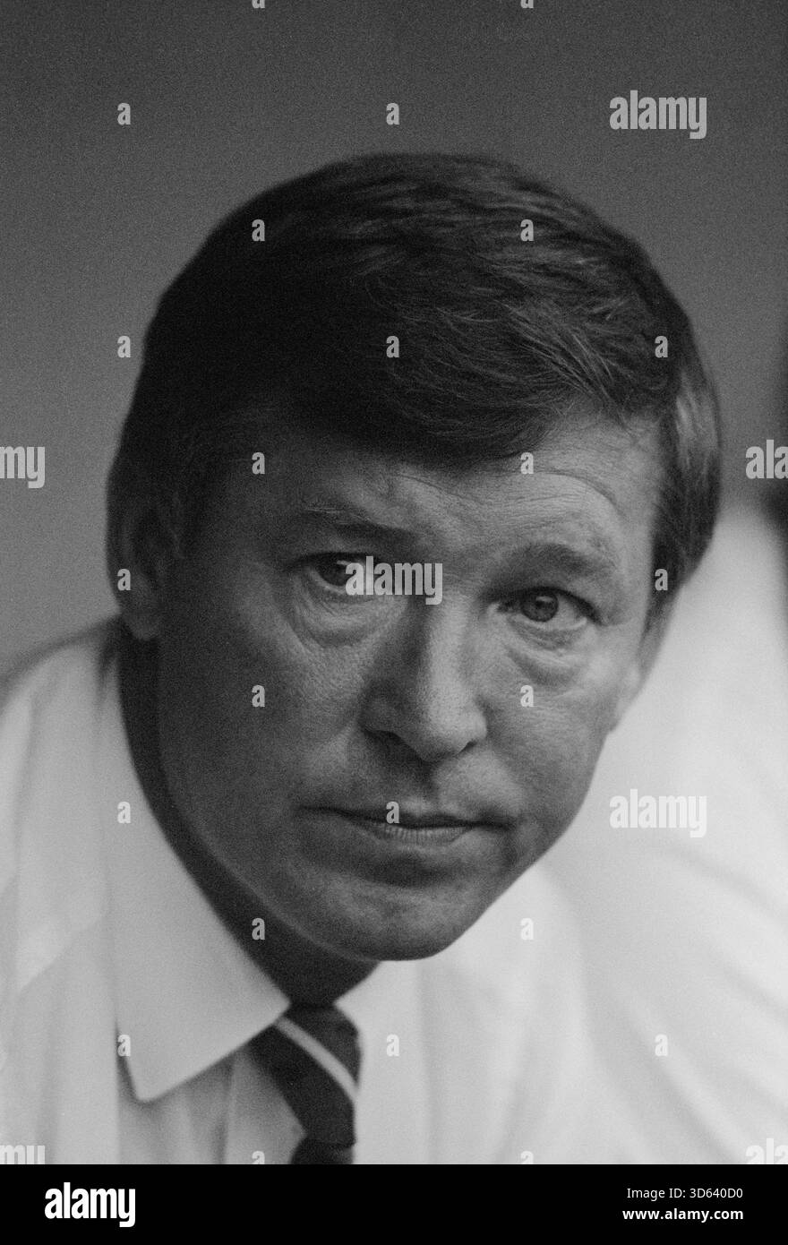 Sir Alex Ferguson pictured in 1991 during his early managerial years at ...