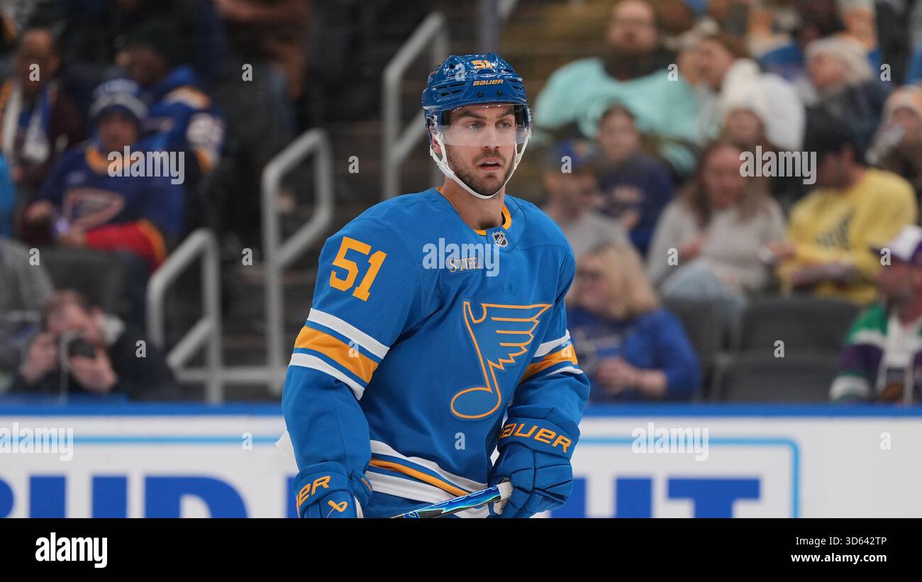 St. Louis Blues' Matthew Kessel (51) in action during the first period ...