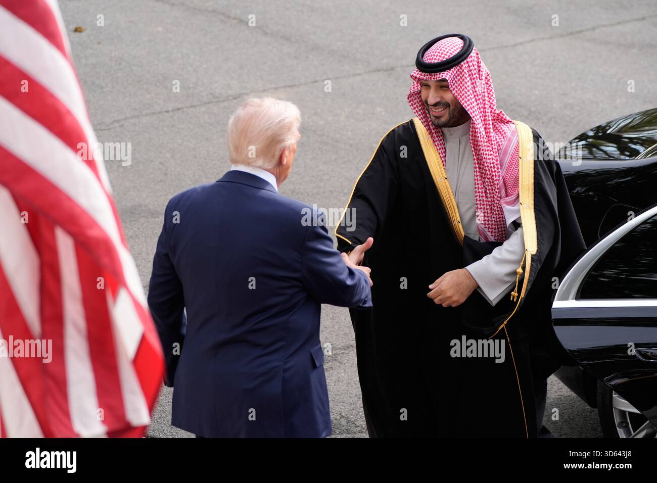 President Donald Trump welcomes Saudi Arabia's Crown Prince Mohammed ...