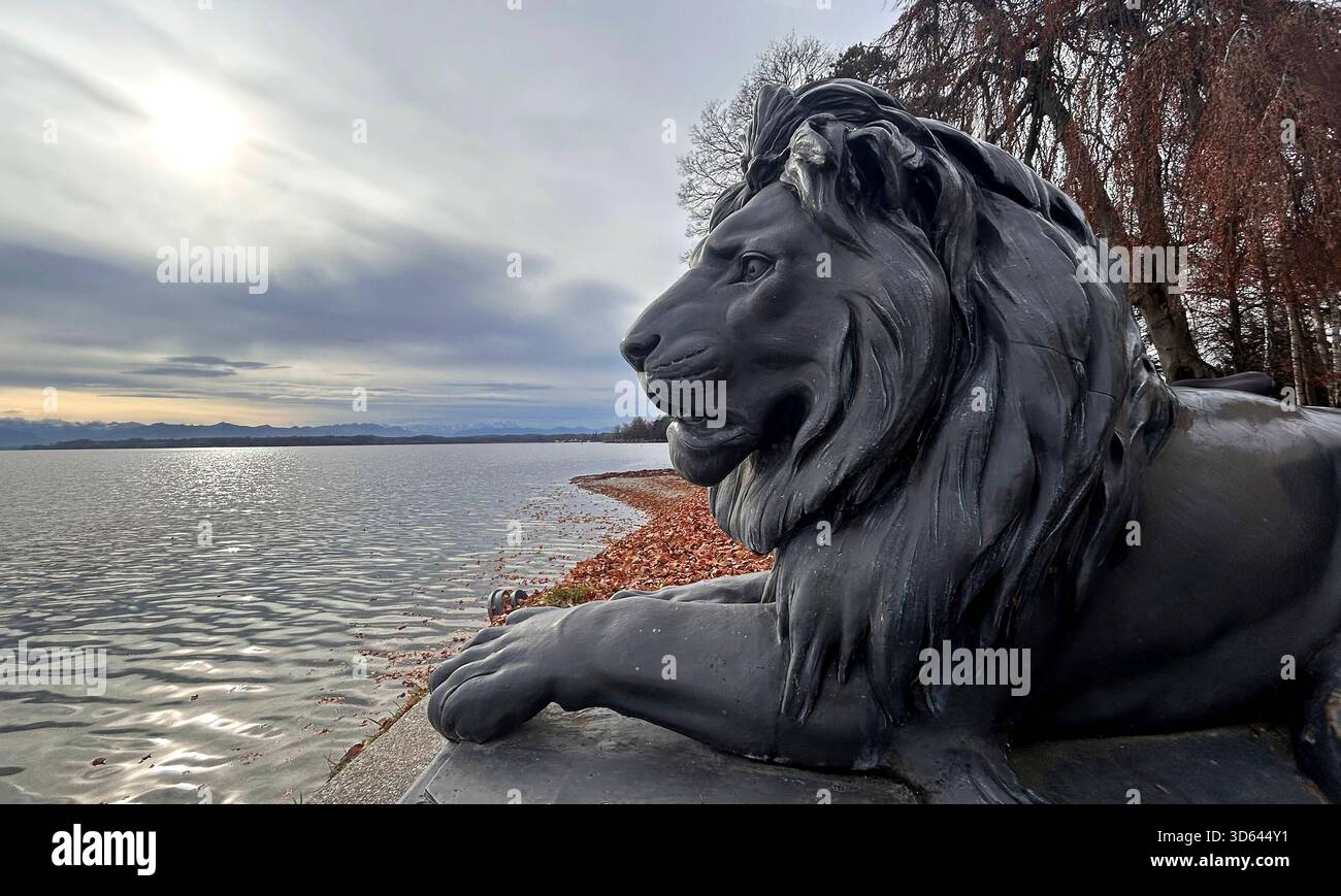 ACHTUNG HANDYFOTO Ein Herbsttag in Tutzing Landkreis Starnberg. Hier ...