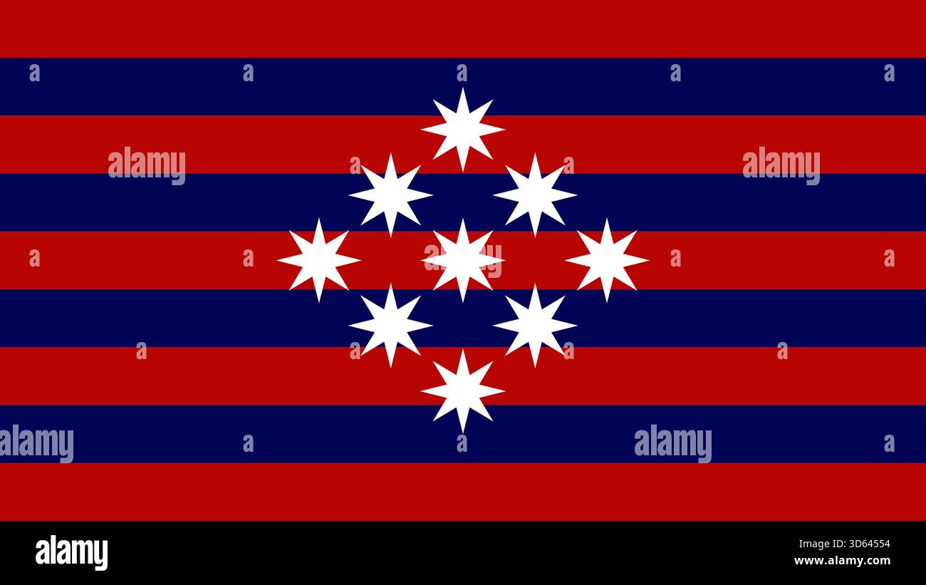 Traditional flag of the Minahasan people, North Sulawesi, Indonesia ...