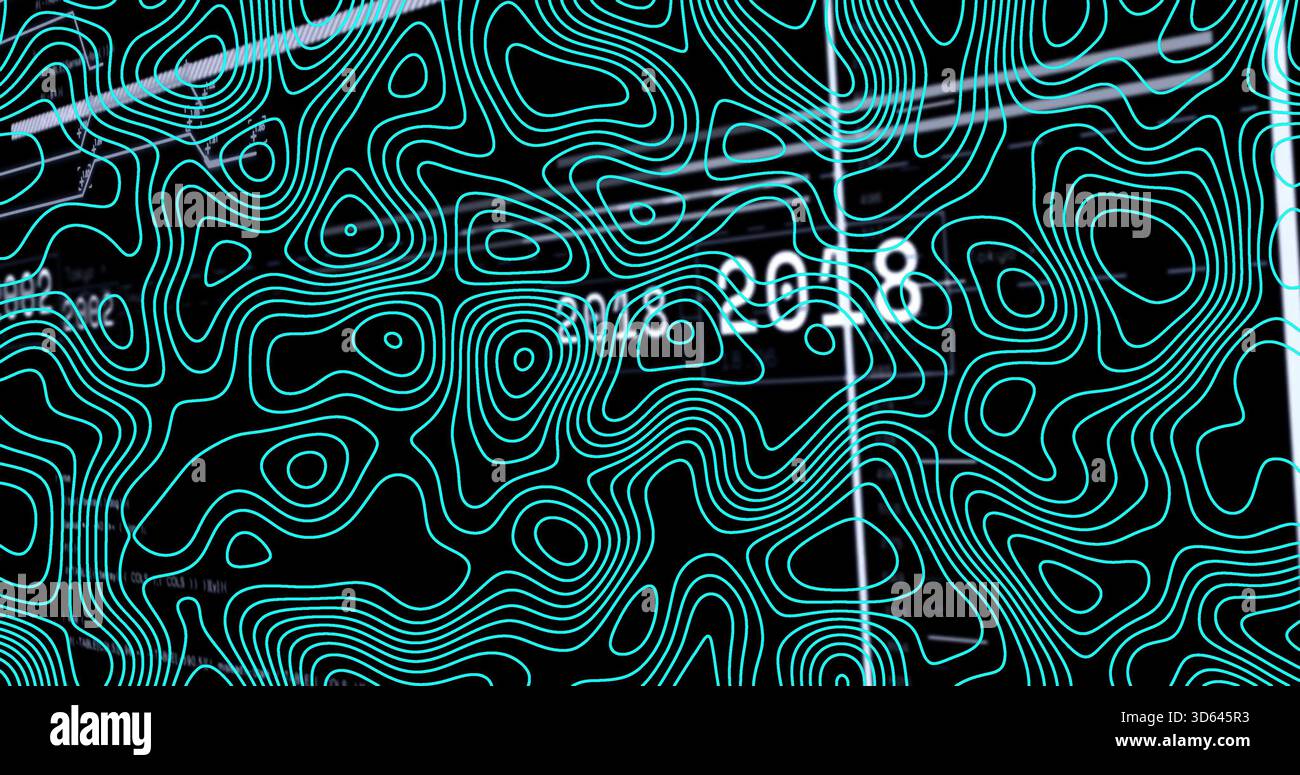 Cartography showing contour lines hi-res stock photography and images ...