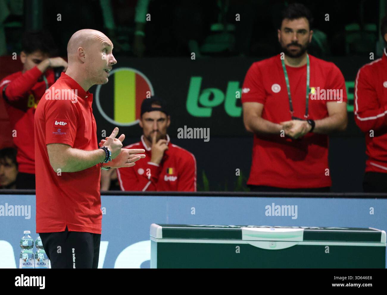 Tennis, Davis Cup Final 2025, team Belgium, captain Steve Darcis ...