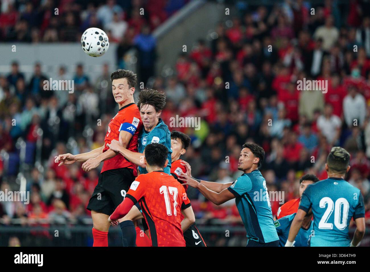 Hong Kong player Matthew Elliot Wing Kai Chin Orrand during the match ...