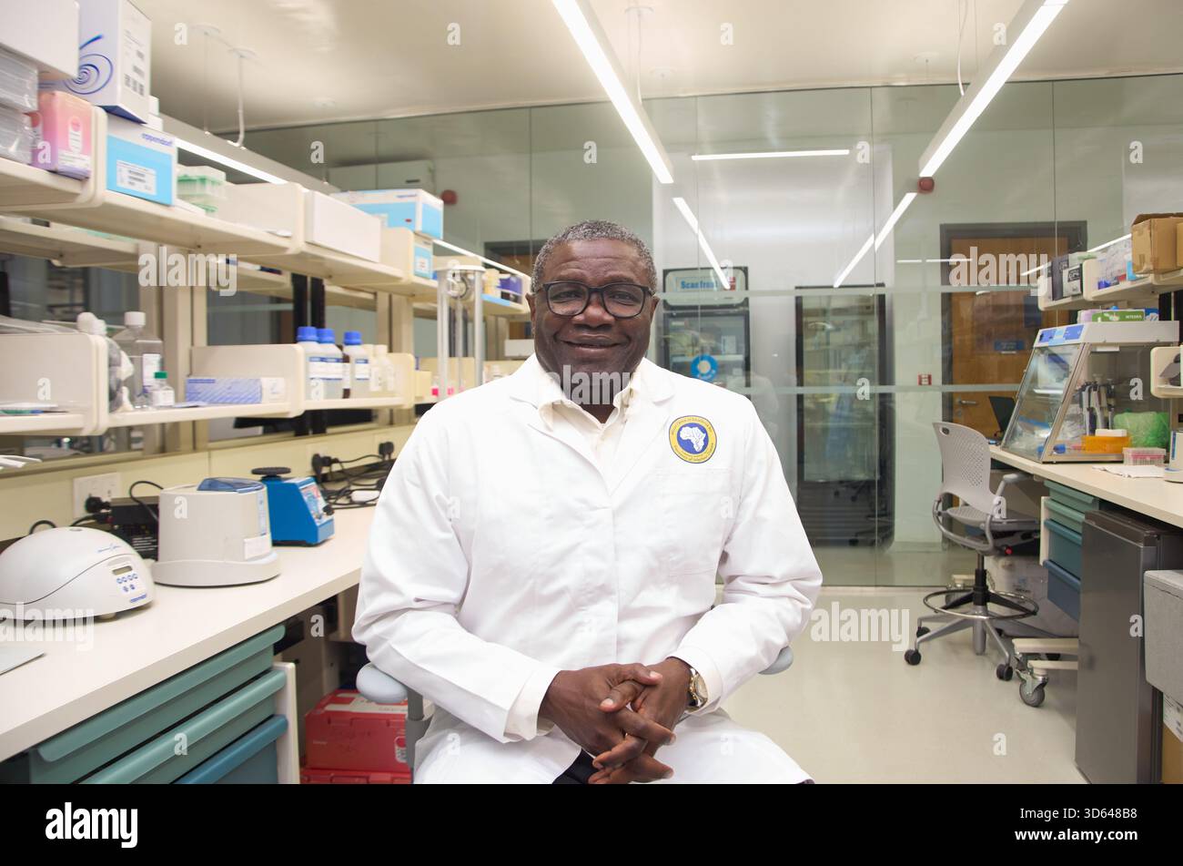 Dr. Christian Happi poses for a photo inside the laboratory at the ...