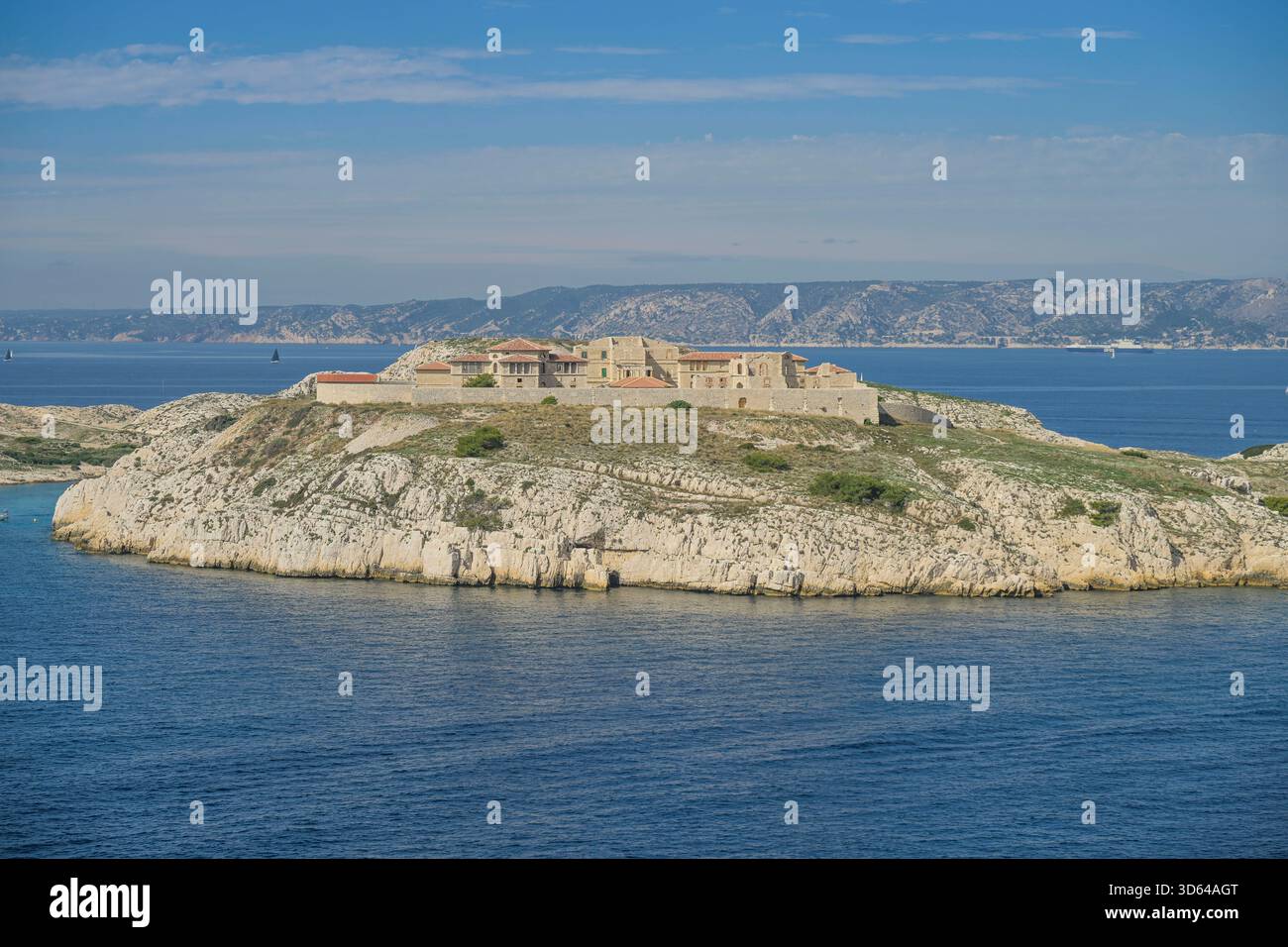 Fort de Ratonneau, Frioul-Inseln, Iles du Frioul, Mittelmeer vor ...