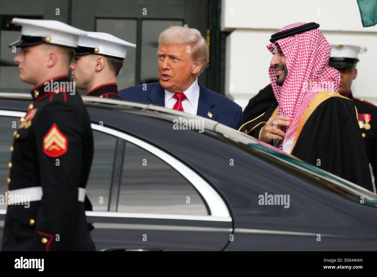 President Donald Trump welcomes Saudi Arabia's Crown Prince Mohammed ...