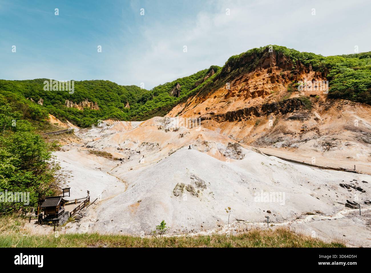 Jigokudani, aka Hell Valley, a caldera formed by volcanic activity in ...