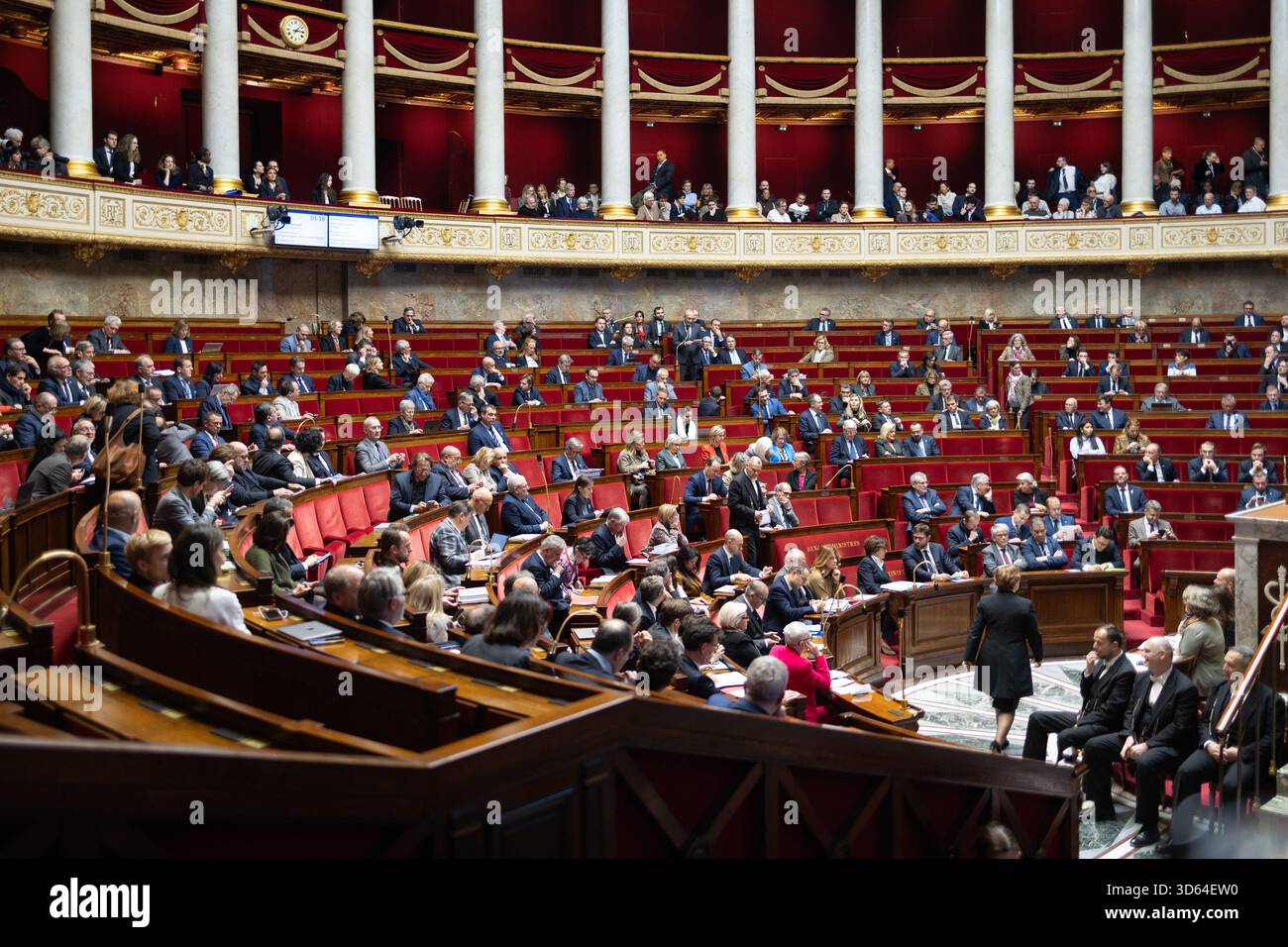 During a session of questions to the government at the French National ...