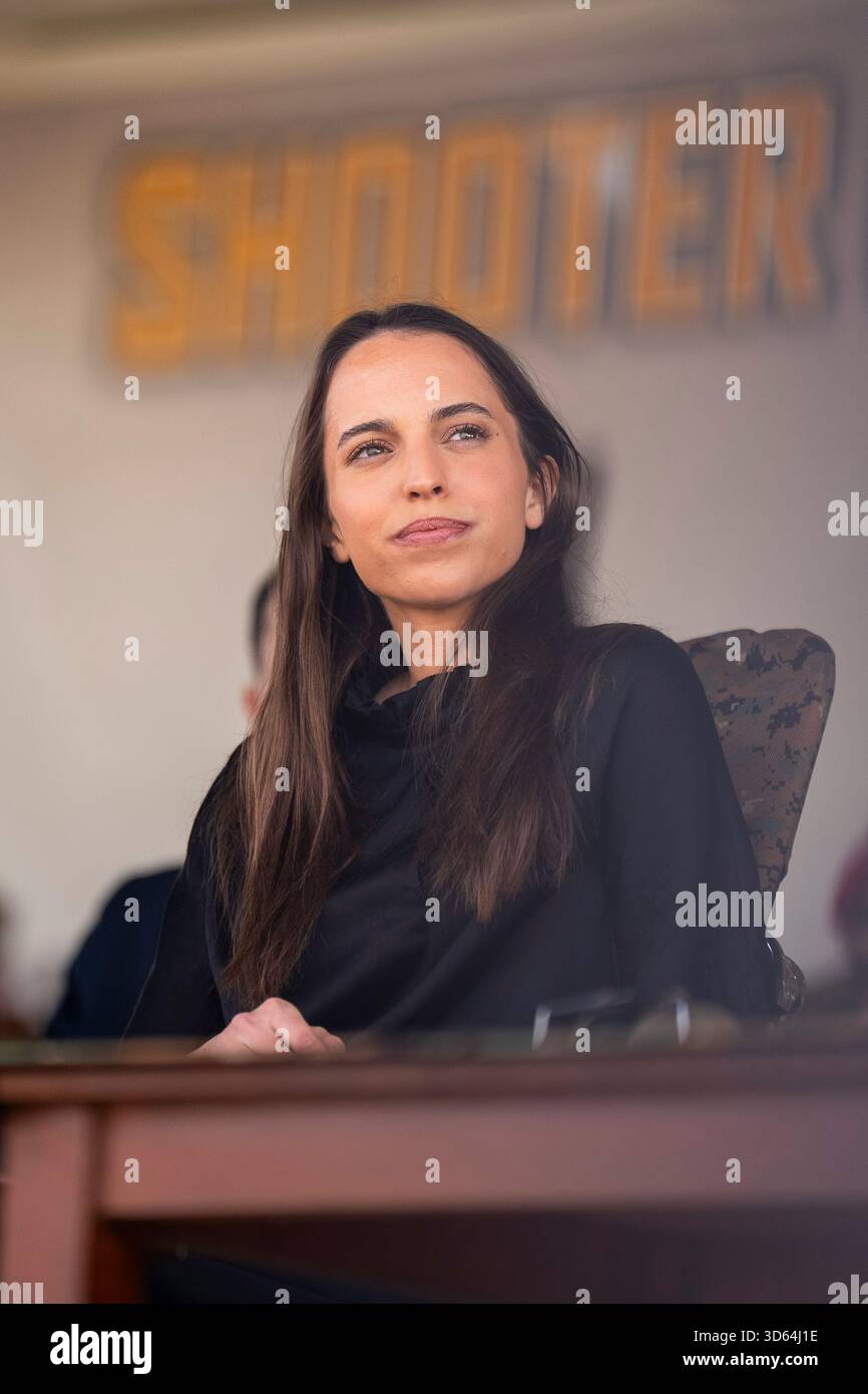 Princess Salma bint Abdullah II attends a drill conducted by Pakistani ...