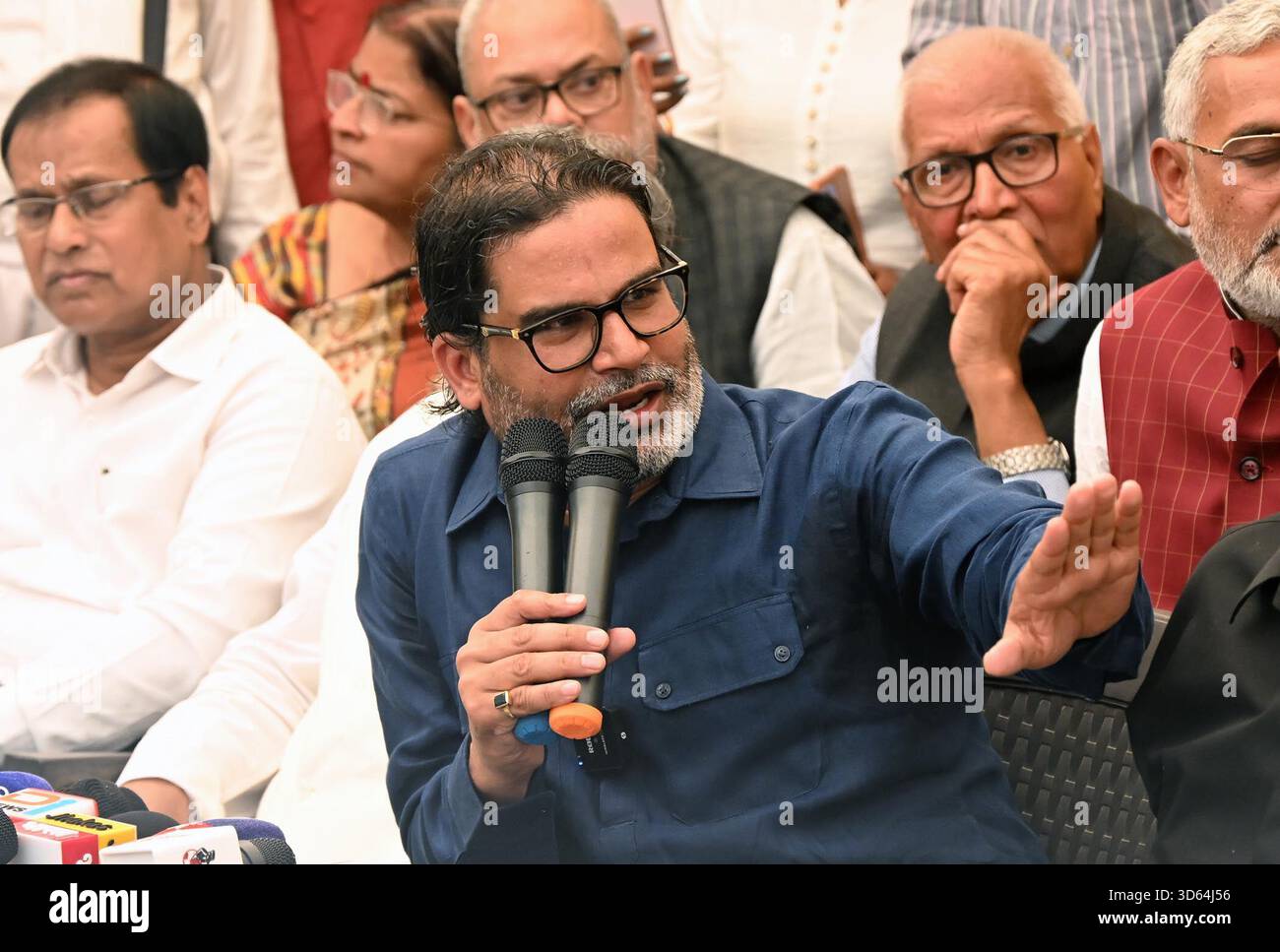 PATNA, INDIA - NOVEMBER 18: Jan Suraaj Party founder Prashant Kishor ...