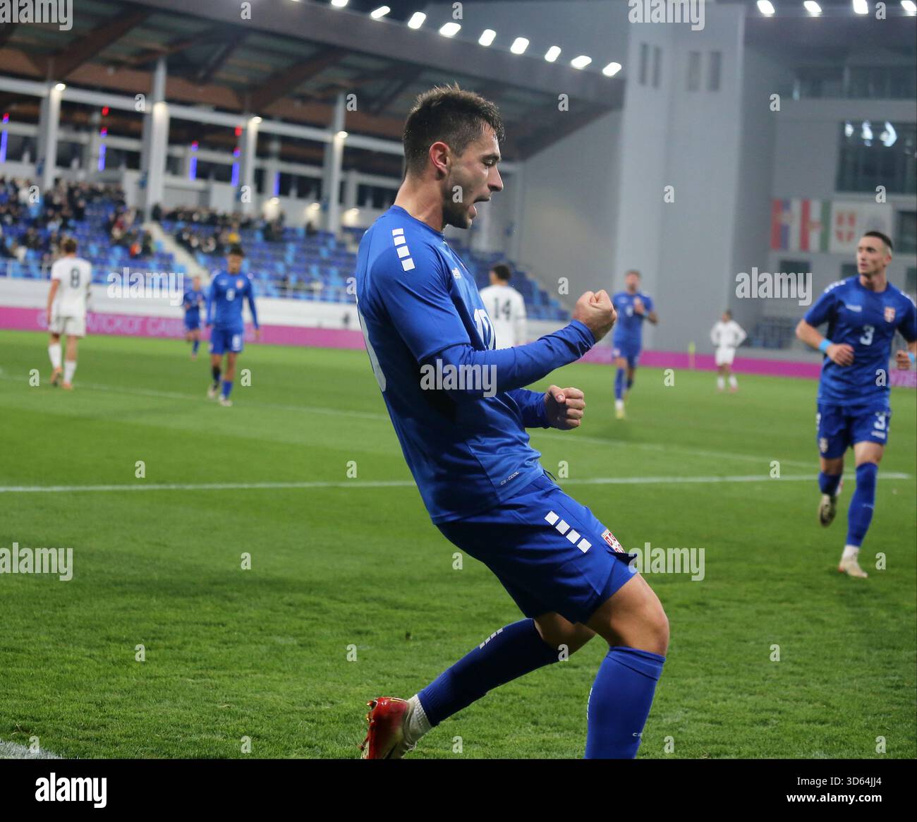 Backa Topola, Serbia. 18th Nov, 2025. U21 friendly game between Serbia ...