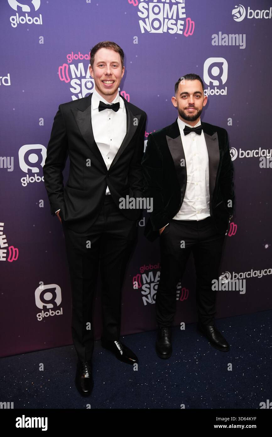YouTuber Calfreezy (left) and Elliot Hackney attending Global's Make ...