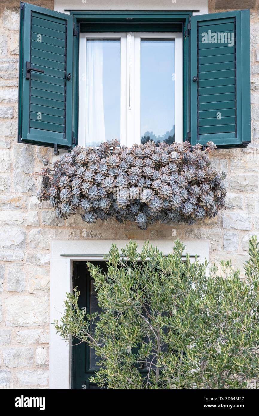 Vibrant building facade features bright hi-res stock photography and ...