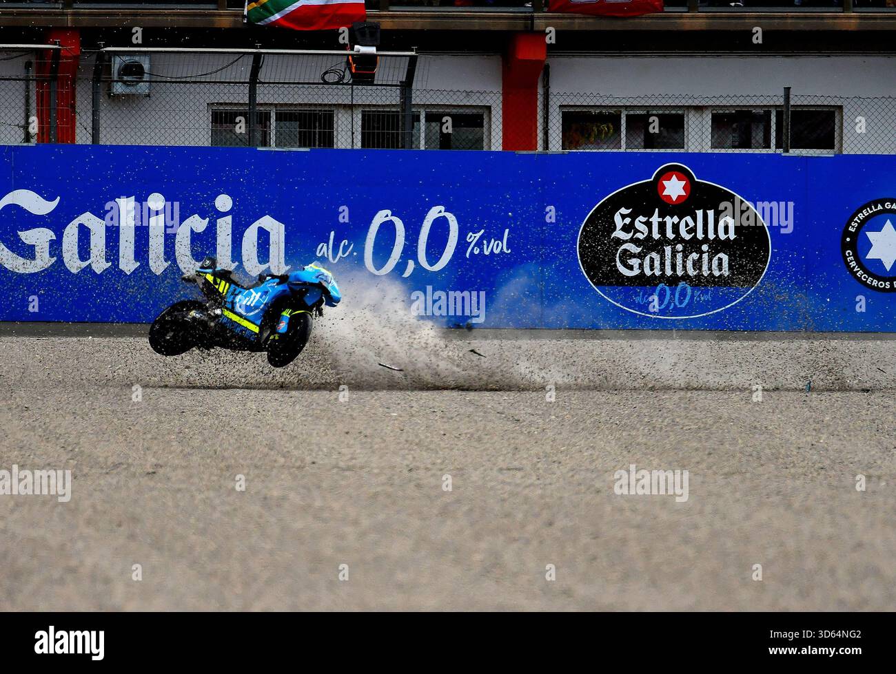 Japanese rider Ai Ogura (Trackhouse MotoGP Team) crashes during the ...