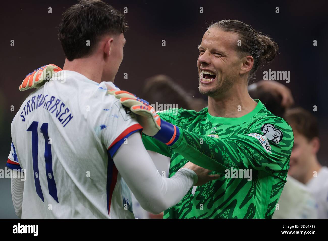 Milan, Italy, 16th November 2025. Orjan Nyland of Norway celebrates ...