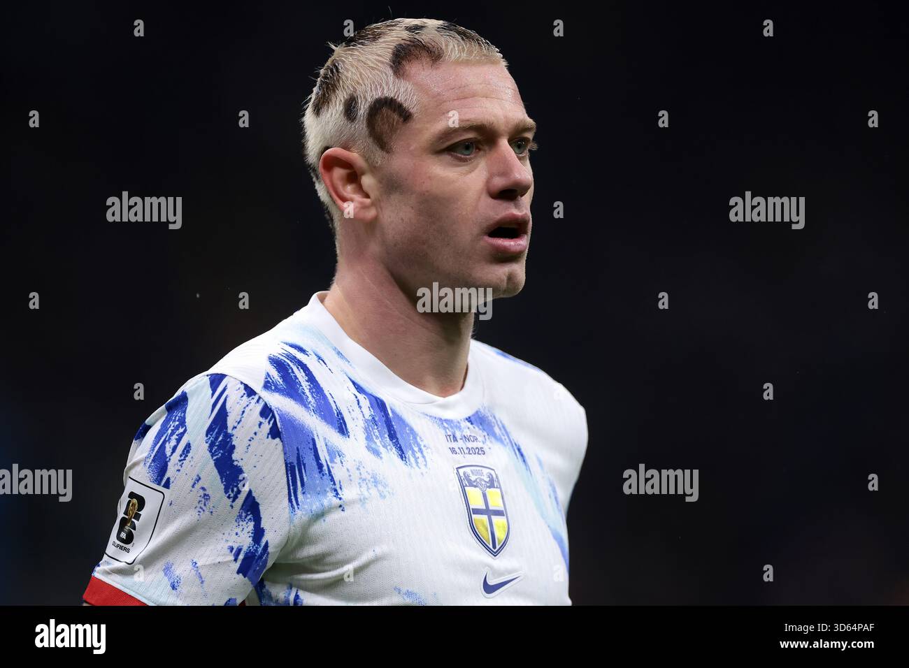 Milan, Italy, 16th November 2025. Julian Ryerson of Norway, sporting a ...