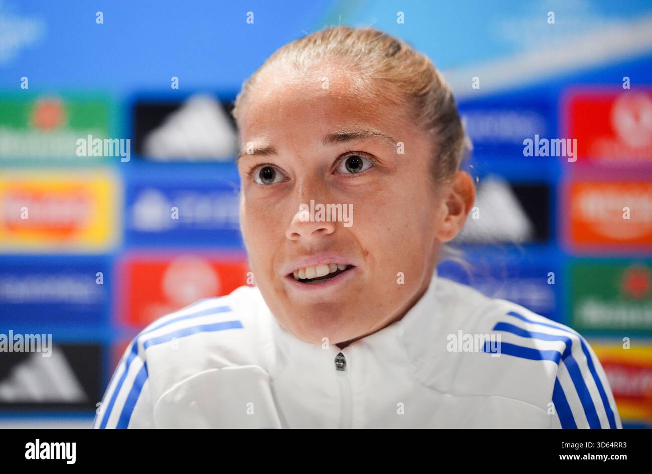 Real Madrid's Filippa Angeldahl during a press conference at Meadow ...