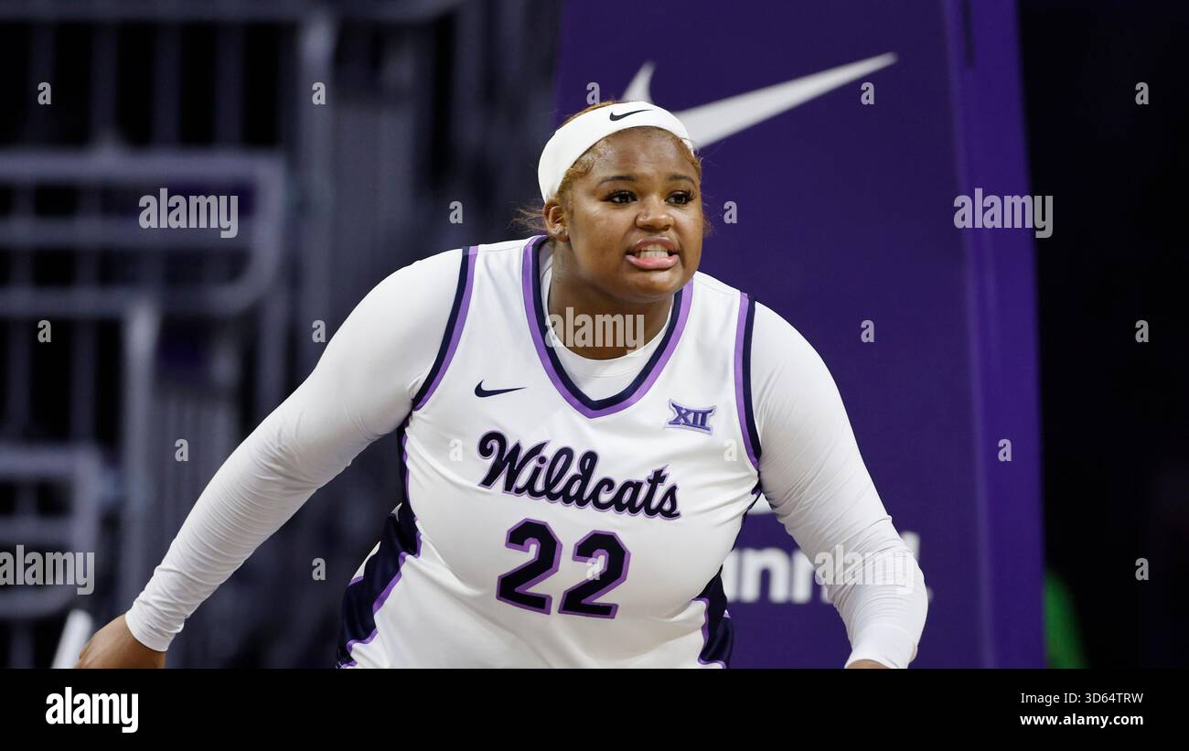 Kansas State center Ramiya White (22) during an NCAA college basketball ...