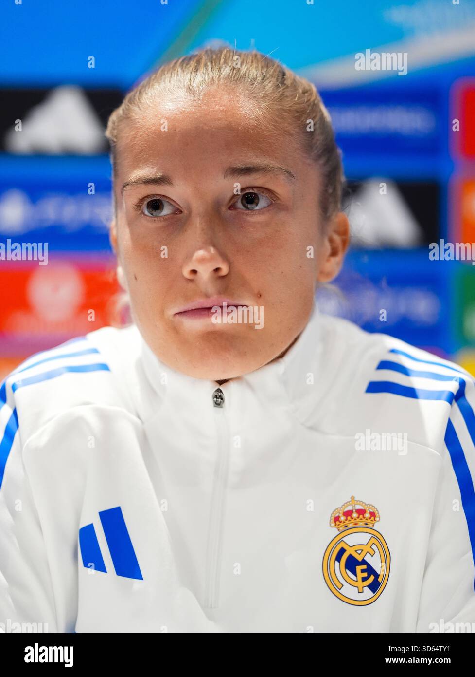 Real Madrid's Filippa Angeldahl during a press conference at Meadow ...