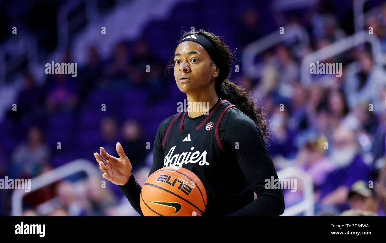 Texas A&M guard Janae Kent (20) during the first half of an NCAA ...