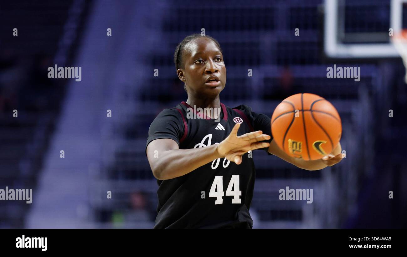 Texas A&M forward Fatmata Janneh (44) during an NCAA college basketball ...