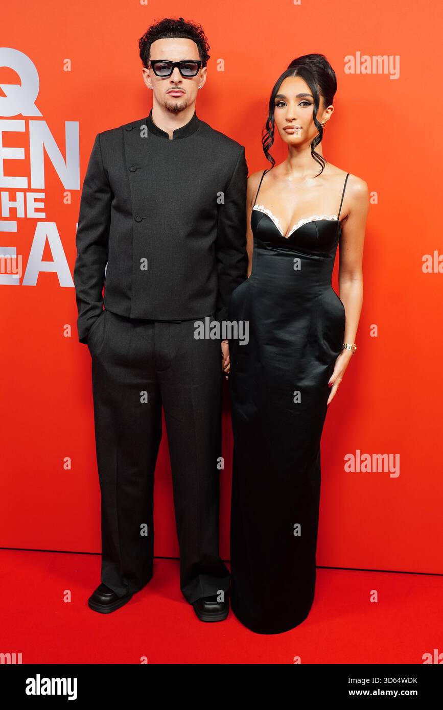 Liverpool footballer Curtis Jones and partner Saffie Khan attend the GQ ...