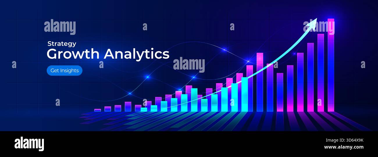 Growth Analytics Finance Strategy Business Investment Information ...