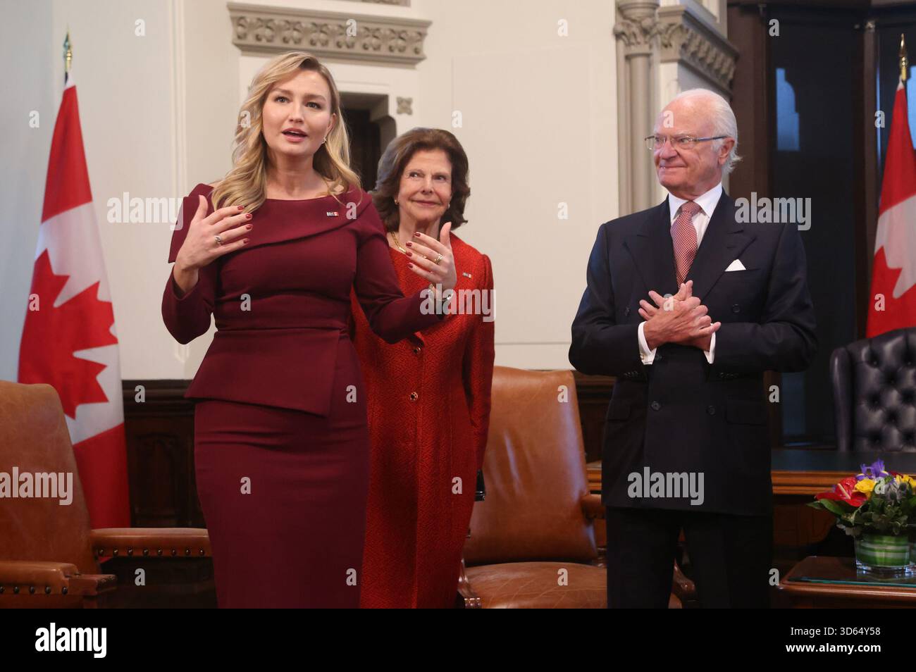 Sweden's Deputy Prime Minister, and Energy, Business and Industry Minister, Ebba Busch, speaks ...