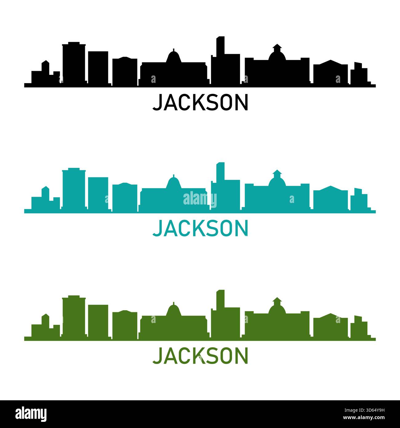 Jackson city street Cut Out Stock Images & Pictures - Alamy